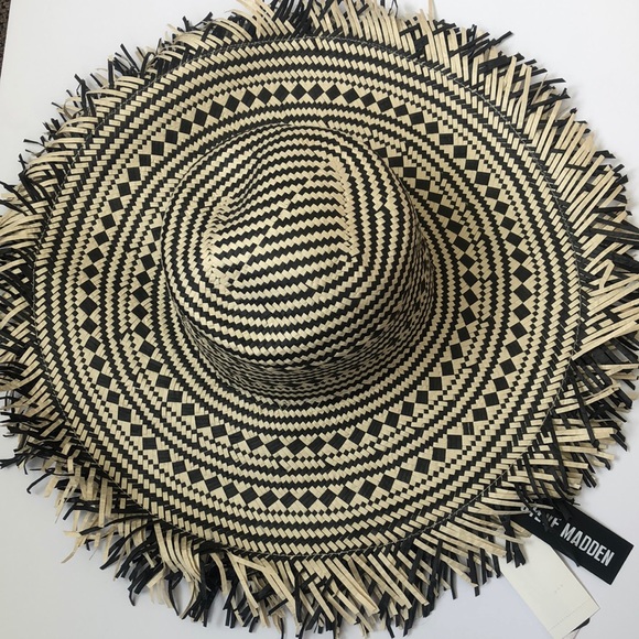 Steve Madden | Accessories | Steve Madden Nwt Textured Straw Beach Hat | Poshmark